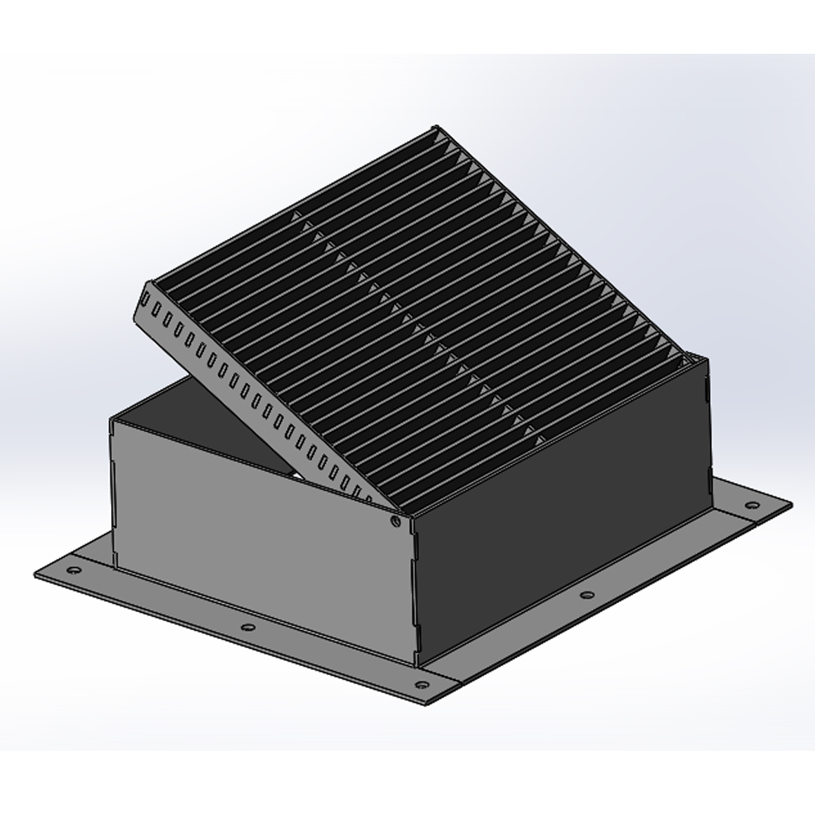 PLA-350 Hinged Square Grate and Frame | Paragon Stainless Products