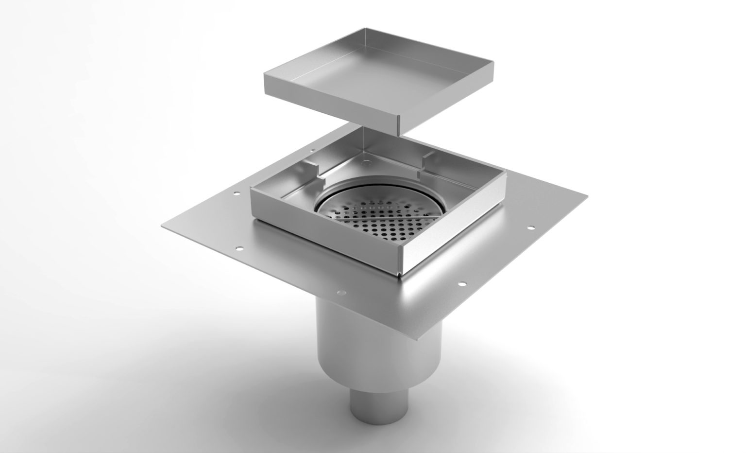 SG-150 Square Floor Gully | Paragon Stainless Products