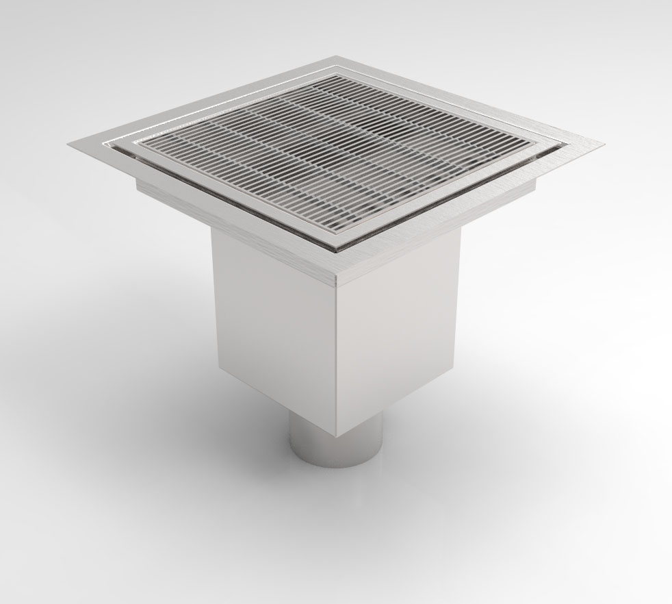 SG-300 Square Floor Gully | Paragon Stainless Products